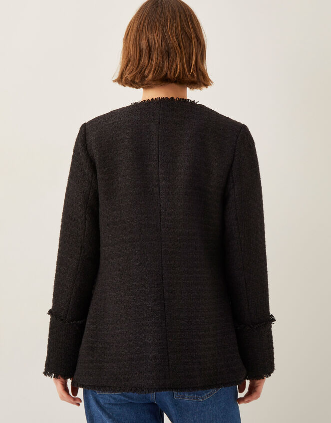 Harriet Tweed Jacket Black | Women's Jackets | Monsoon UK.