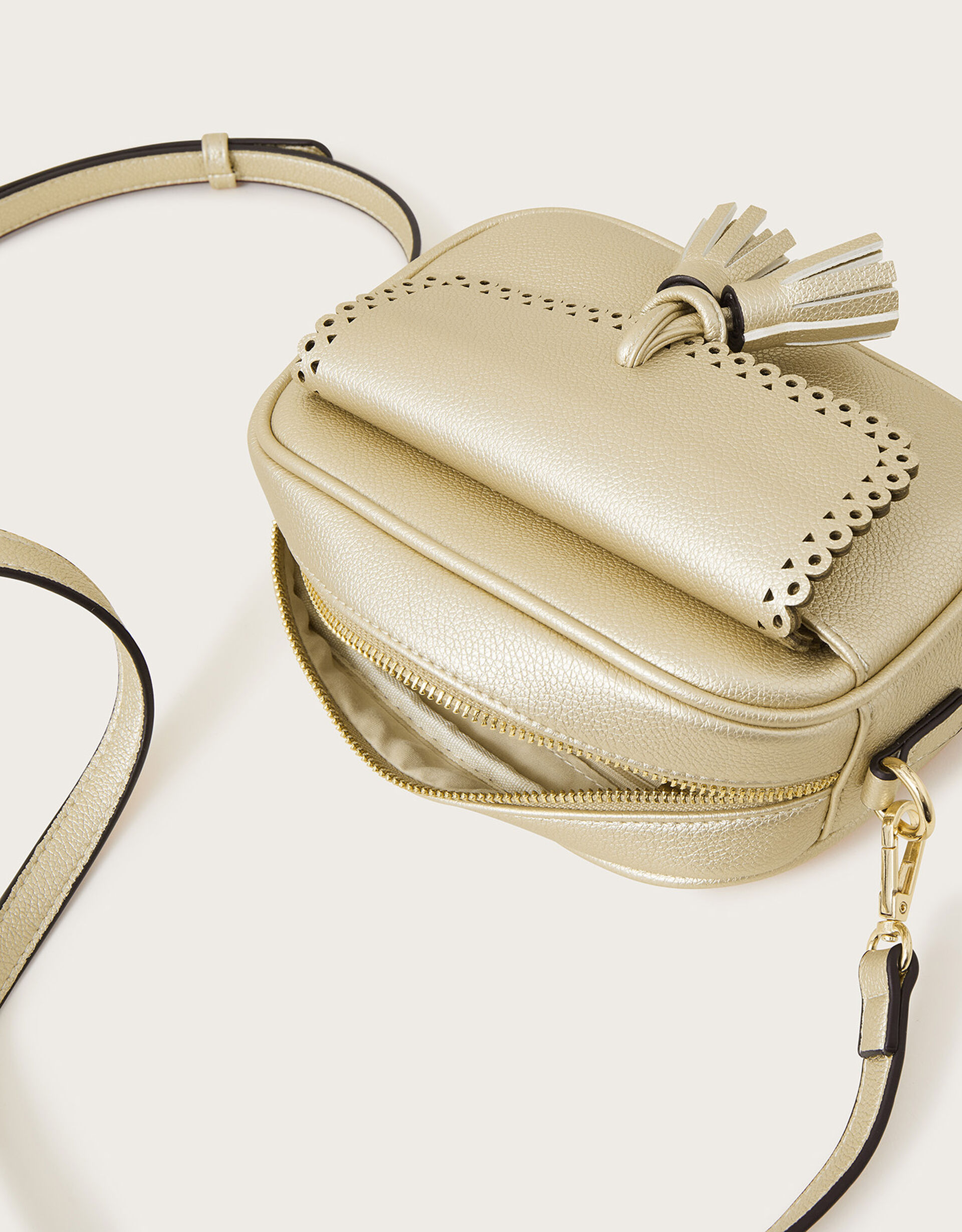 Scalloped Camera Bag | Accessories | Monsoon UK.