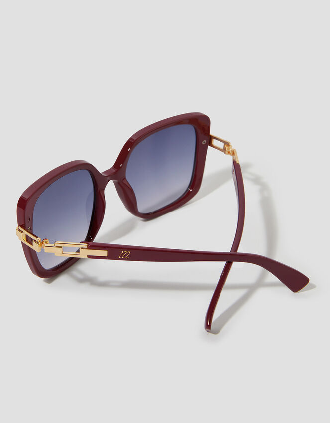 Link Square Sunglasses Red
