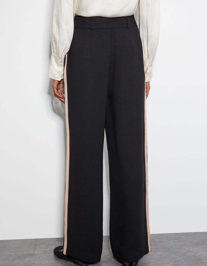 Scarlet Trim Trousers Black