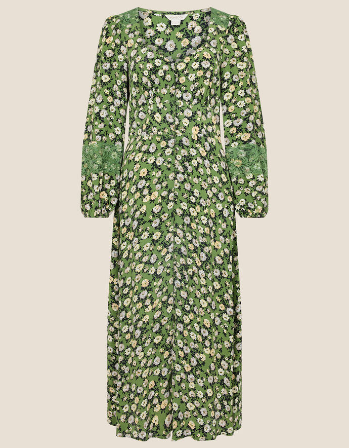 Rosalyn Rose Printed Dress Green