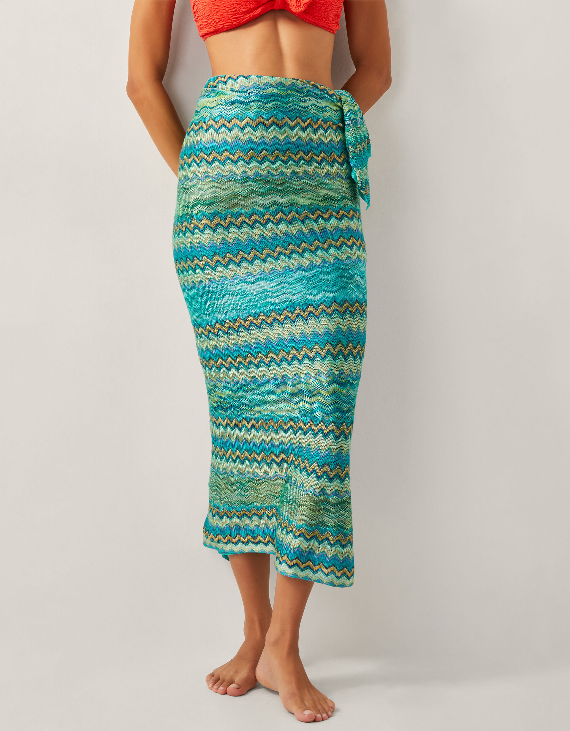 Nadia Zigzag Sarong | Scarves | Monsoon UK.