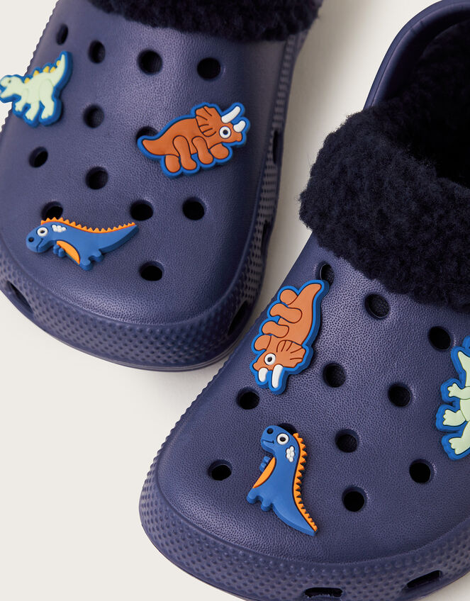 Boucle Dinosaur Clogs Blue | Shoes | Monsoon UK.