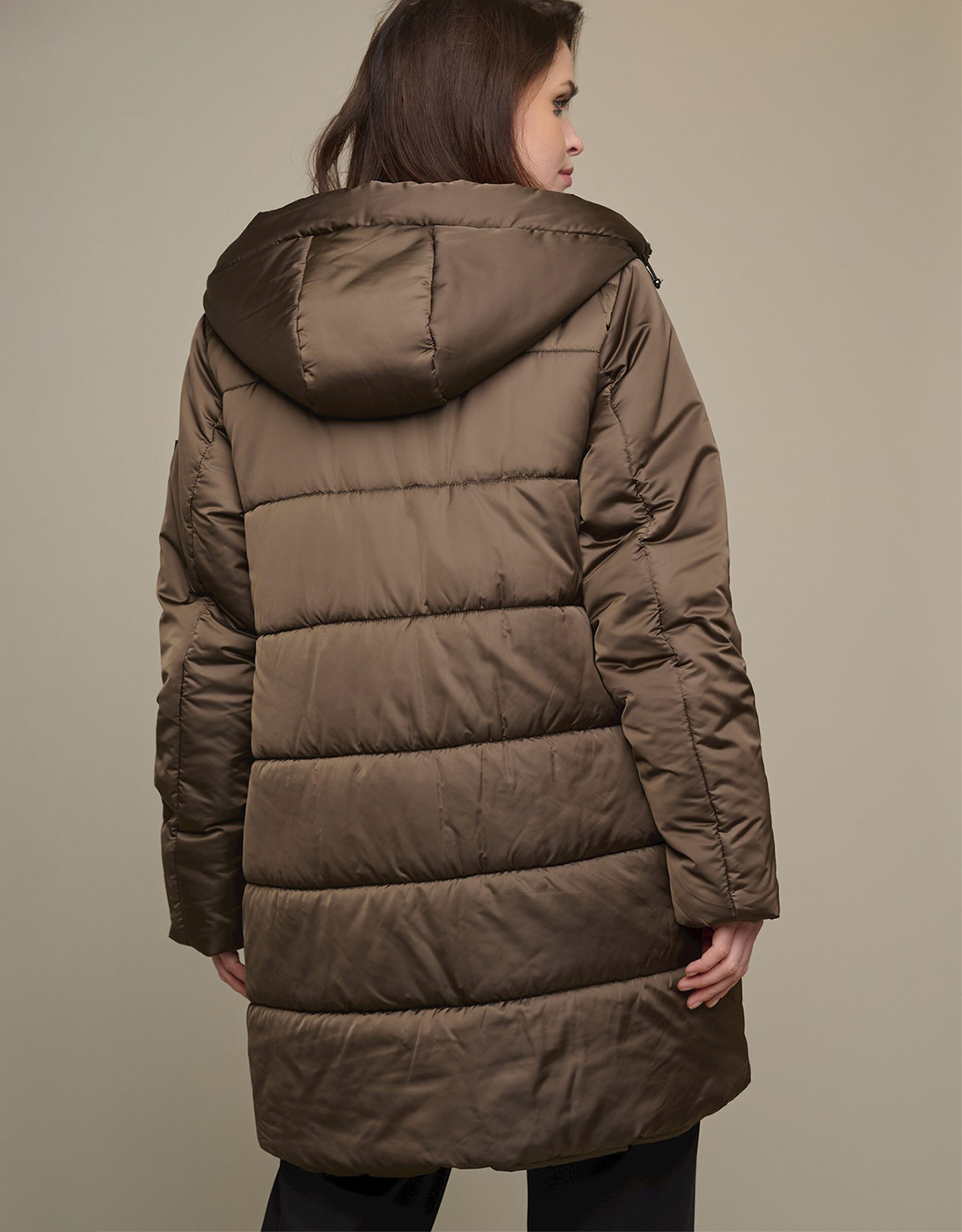 Rino and Pelle Padded Hooded Coat Green