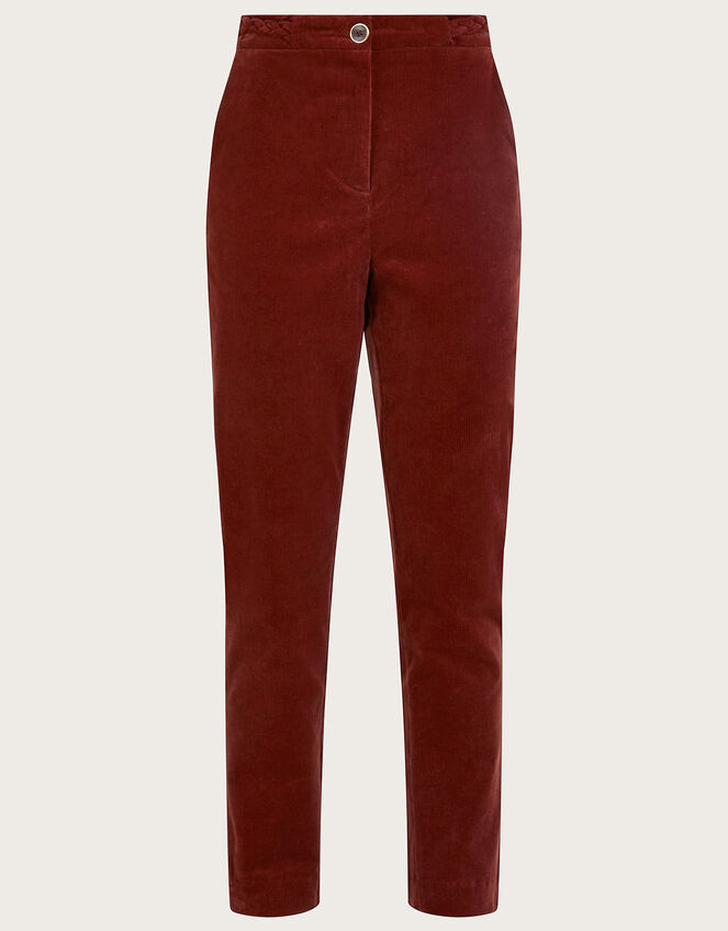 Straight Leg Cord Trousers Copper