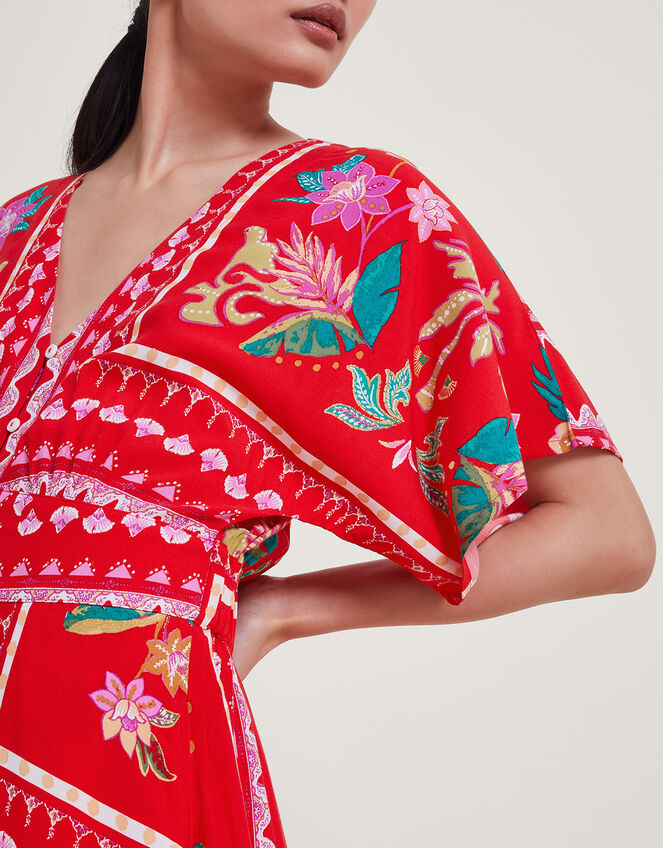 Sandie Floral Print Maxi Dress Red | Day Dresses | Monsoon UK.
