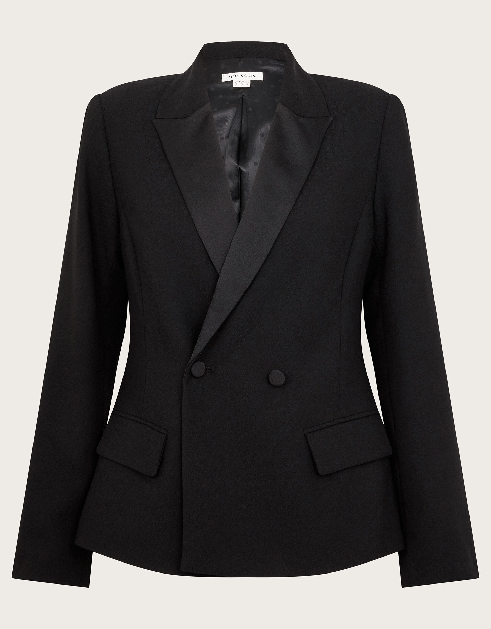 Ava Tuxedo Jacket Black | Women's Jackets | Monsoon UK.