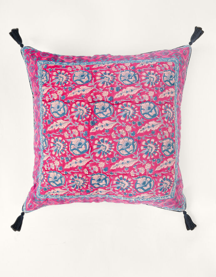 ARTISAN STUDIO Woodblock Print Cushion | Cushions | Monsoon UK.