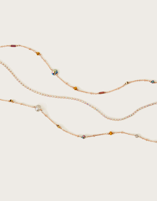 Long Beaded Multi Row Necklace | Accessories | Monsoon UK.