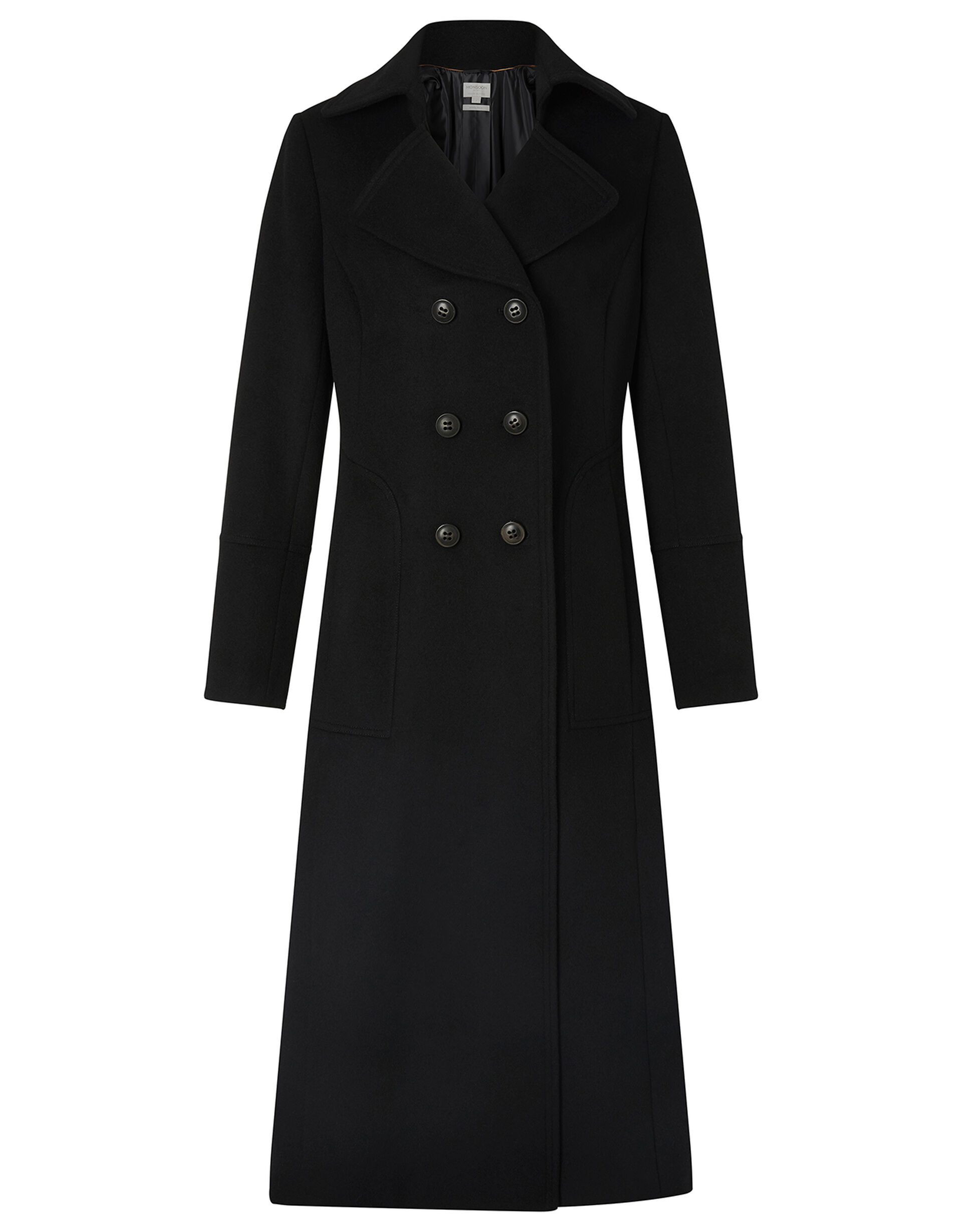 Charlotte Maxi Coat Black | Women's Coats | Monsoon UK.