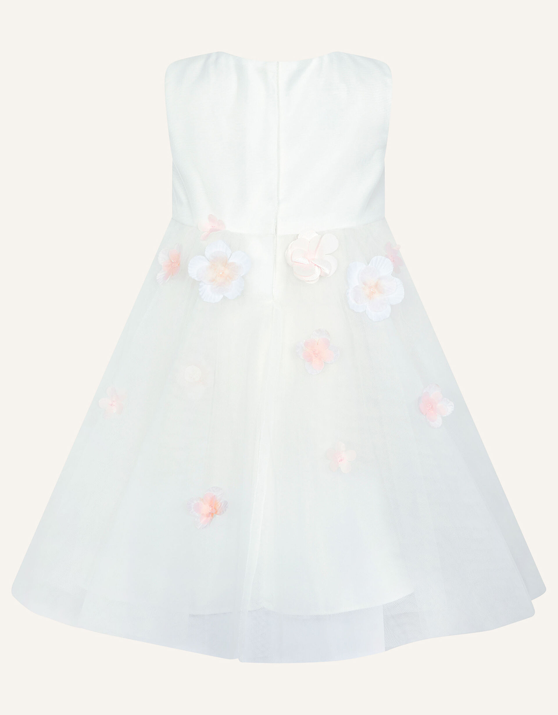 Baby Nola 3D Flower Dress Ivory