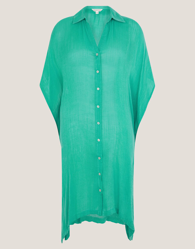 Anaka Beach Cover Up Shirt Blue | Tops & T-shirts | Monsoon UK.