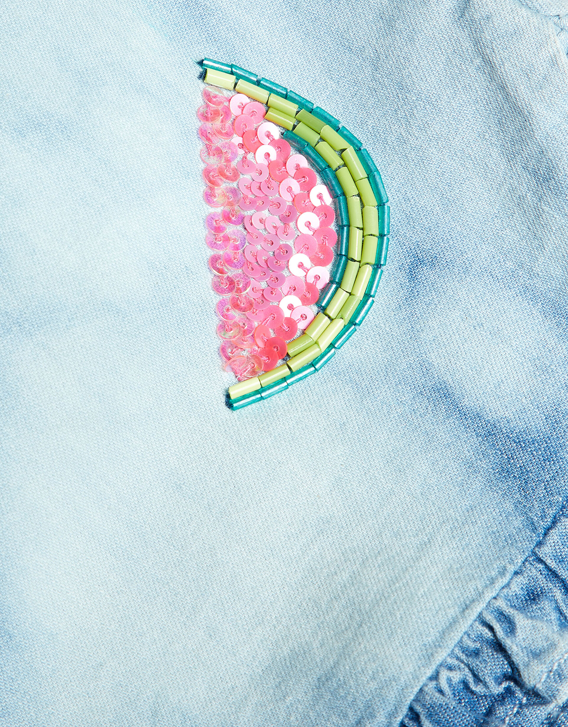 Tie Dye Pull On Shorts Blue