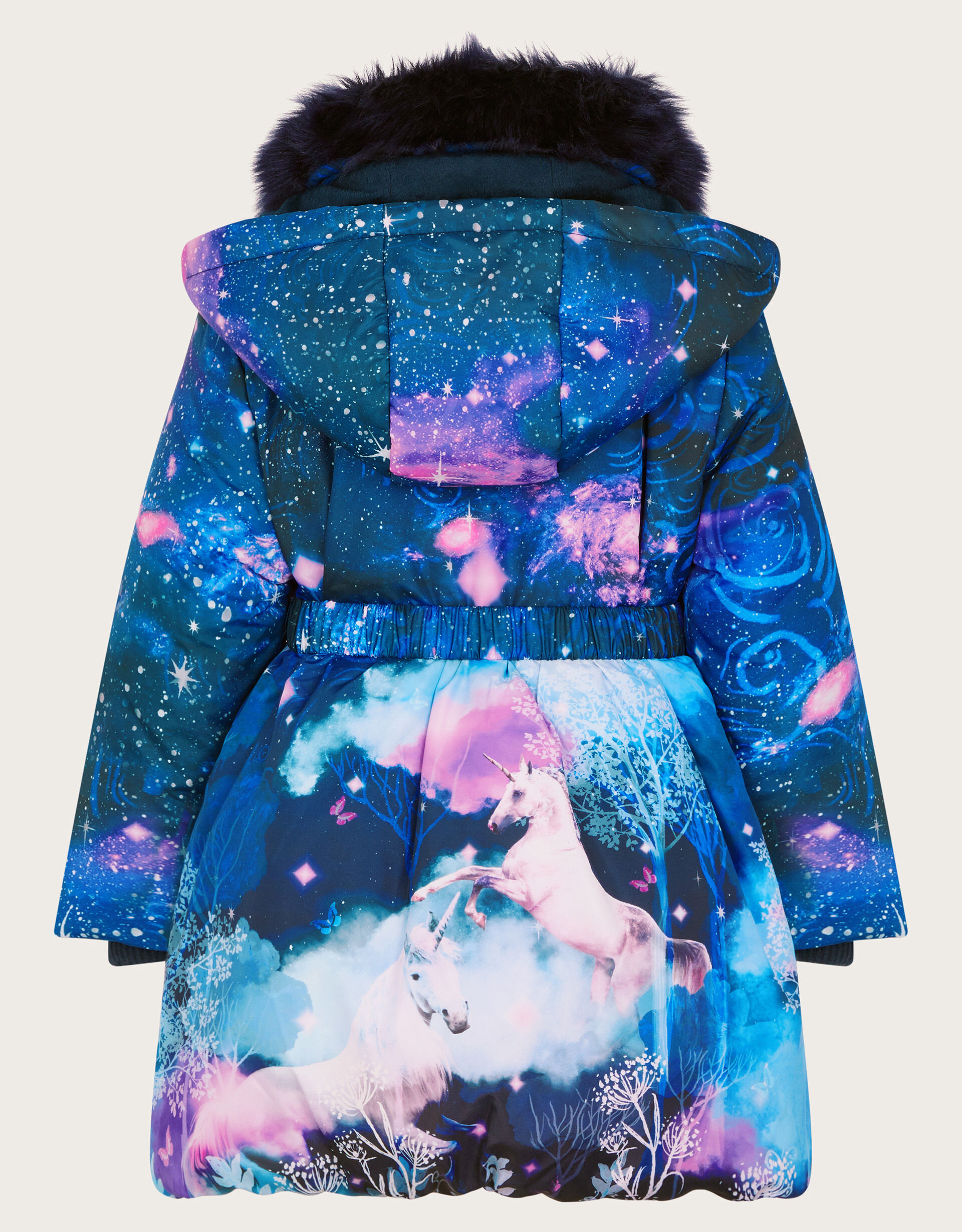 Ulla Unicorn Print Coat Multi | Girls' Coats & Jackets | Monsoon UK.