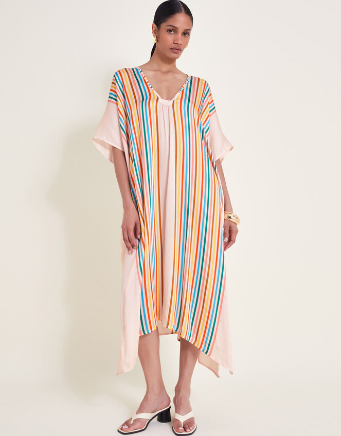 Opal Stripe Kaftan White | Kaftans & Kimonos | Monsoon UK.