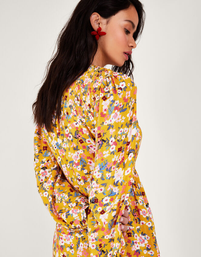 Ditsy Floral Top Yellow | Tops & T-shirts | Monsoon UK.