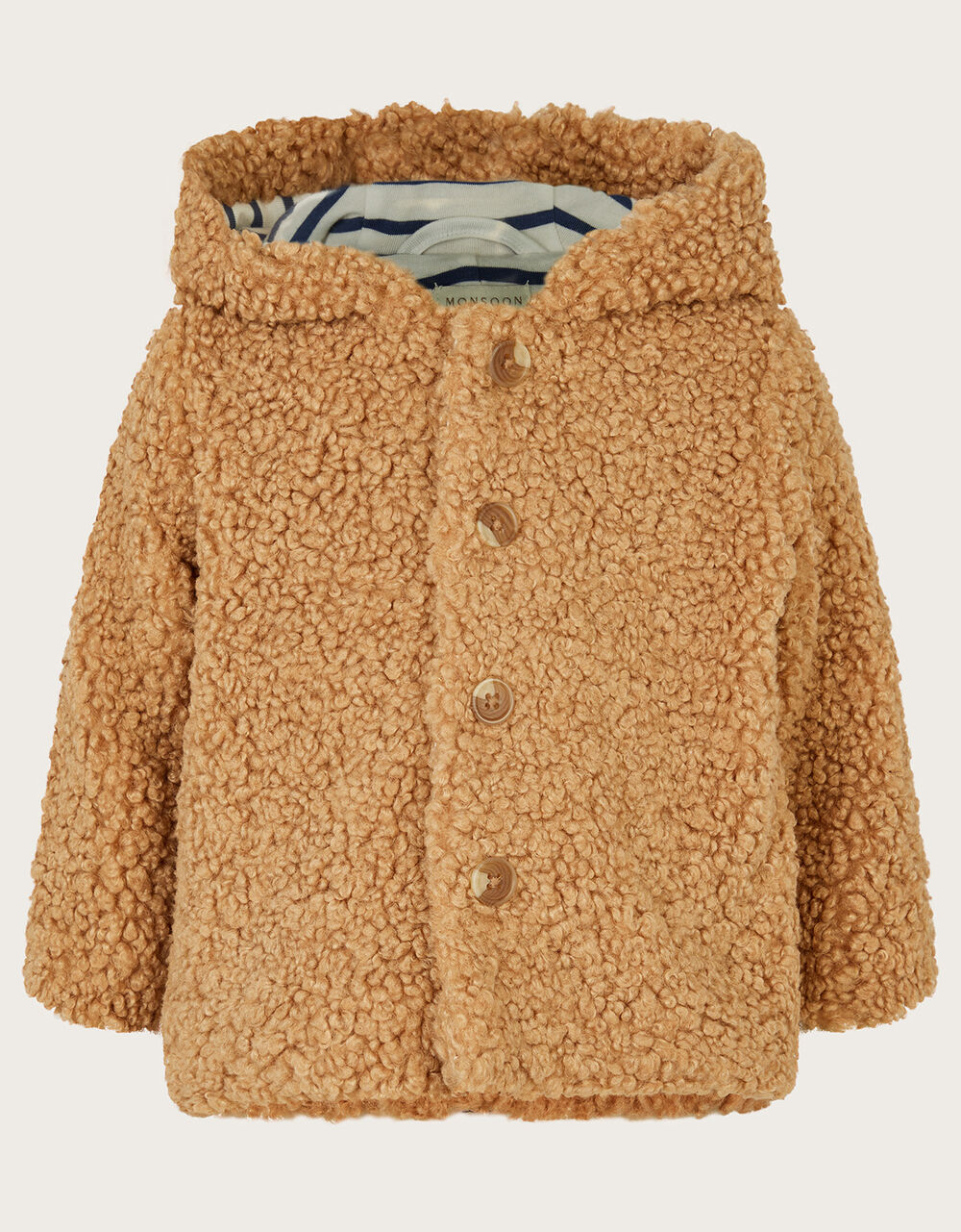 Newborn Teddy Coat Brown | Newborn Cardigans | Monsoon UK.