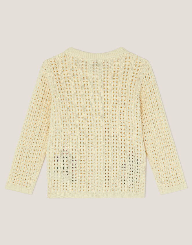 Floral Embroidered Crochet Cardigan Ivory | Girls' Cardigans | Monsoon UK.