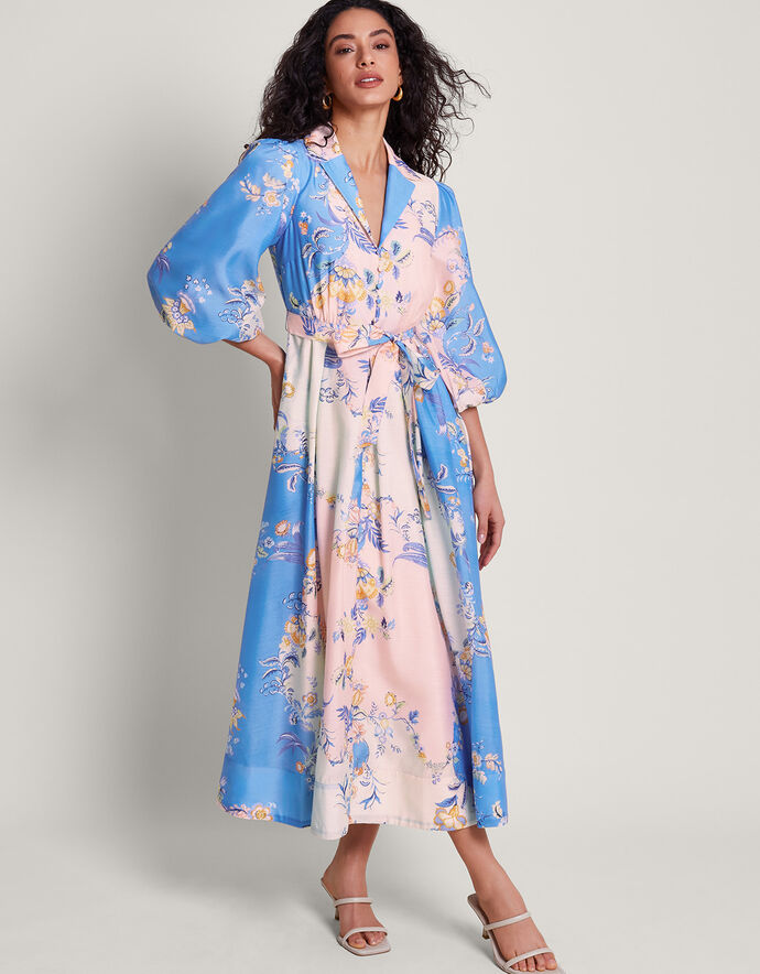 Adela Shirt Dress Blue | Evening Dresses | Monsoon UK.