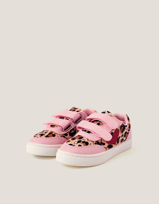 Leopard Print Rip-Tape Trainers Multi | Girls' Flat Shoes | Monsoon UK.