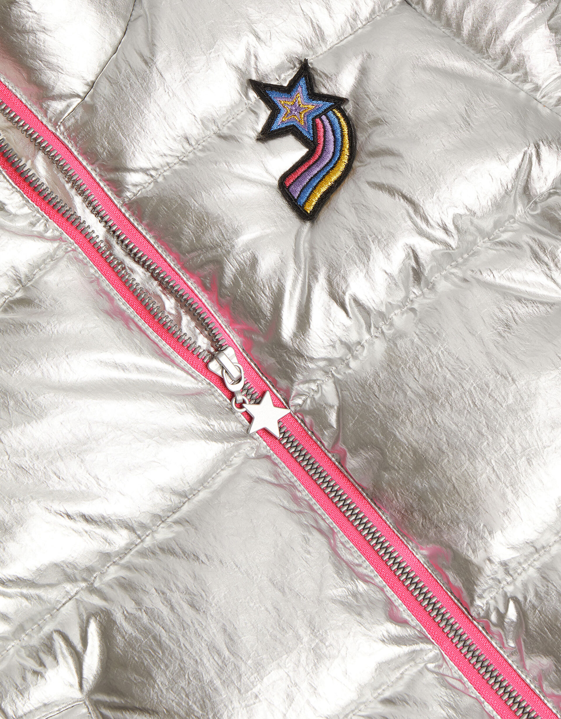 Starry Metallic Jacket Silver | Girls' Coats & Jackets | Monsoon UK.