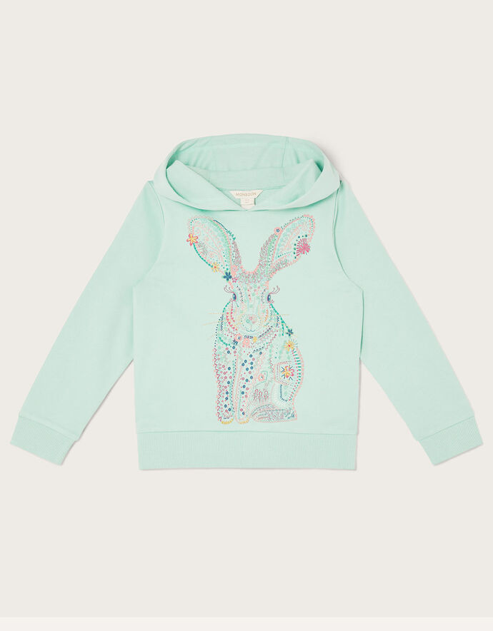 Rabbit Hoody WWF-UK Collaboration Blue | Girls' Tops & T-shirts ...