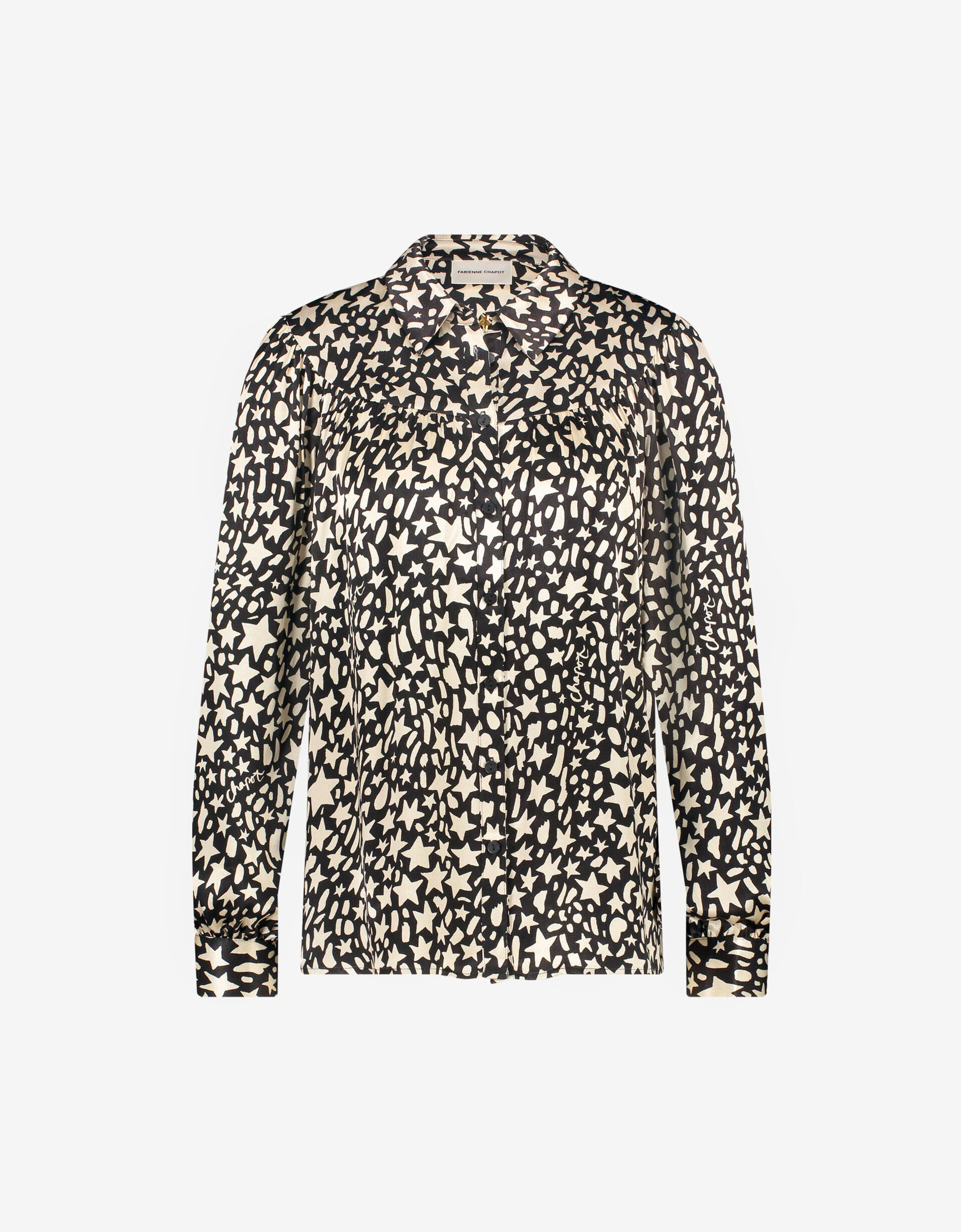 Fabienne Chapot Nina Star Print Blouse Black