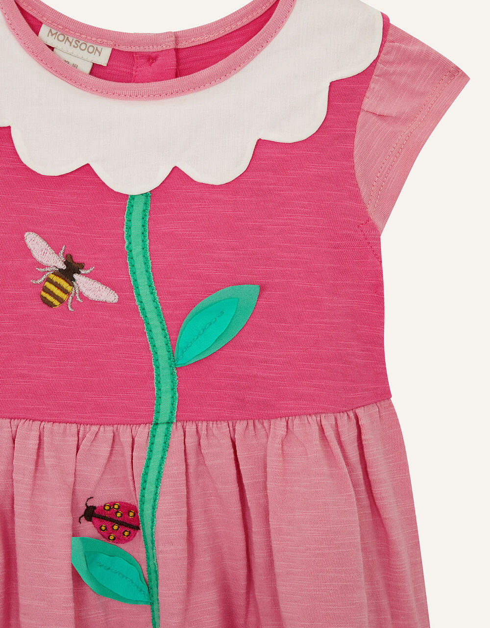 Baby Daisy Dress in Organic Cotton Pink