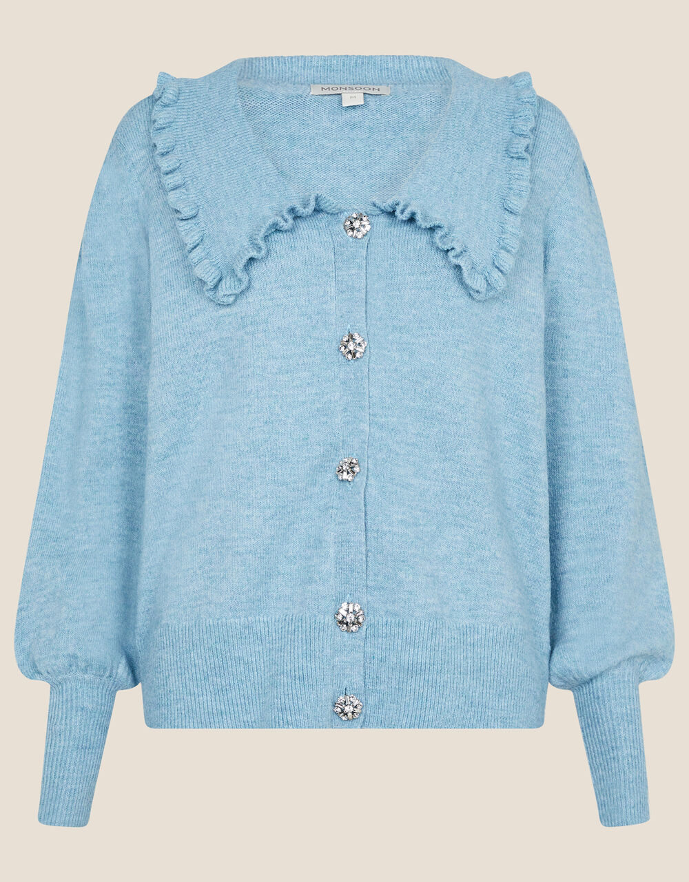 Cosy Collar Cardigan Blue | Cardigans | Monsoon UK.
