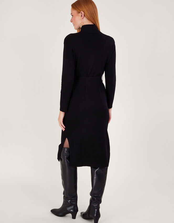 Roll Neck Dress with LENZING™ ECOVERO™ Black | Day Dresses | Monsoon UK.