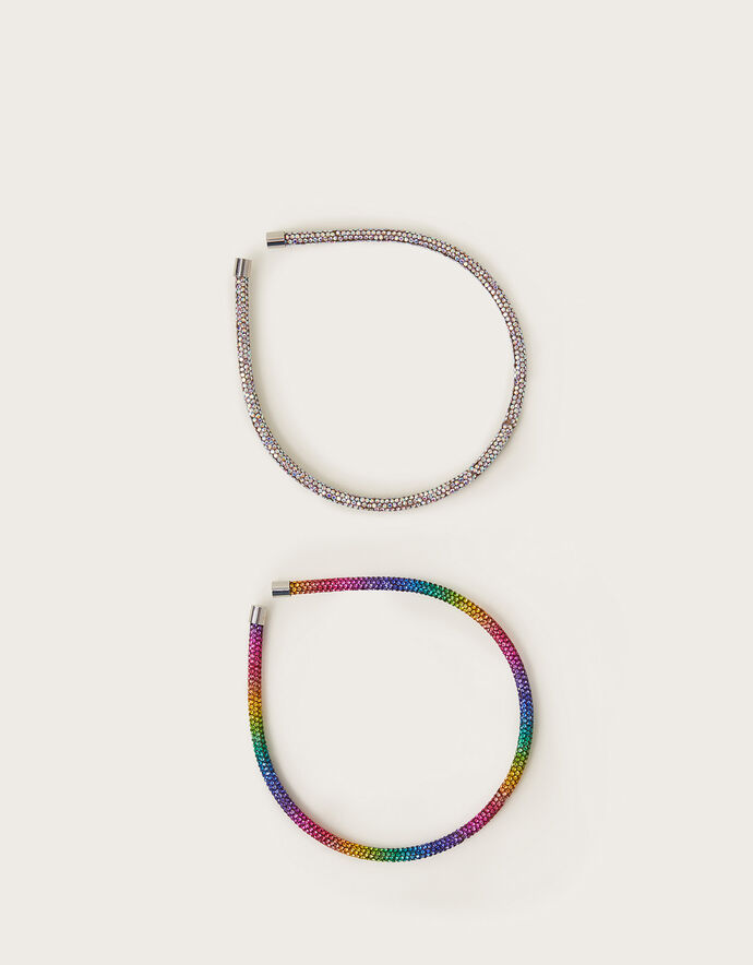 2-Pack Rainbow Dazzle Headbands