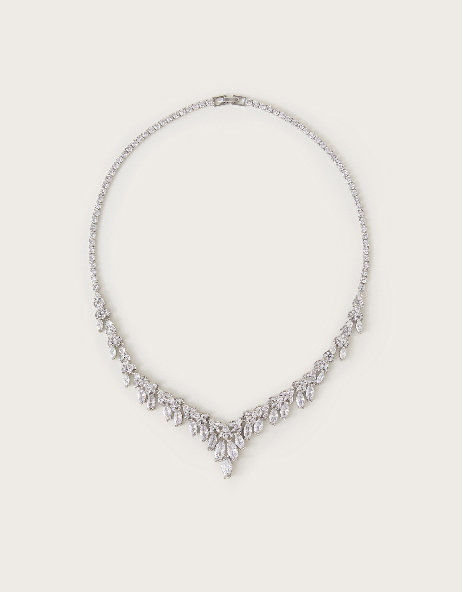 Diamante Leaf Necklace | Jewellery & Hair | Monsoon UK.