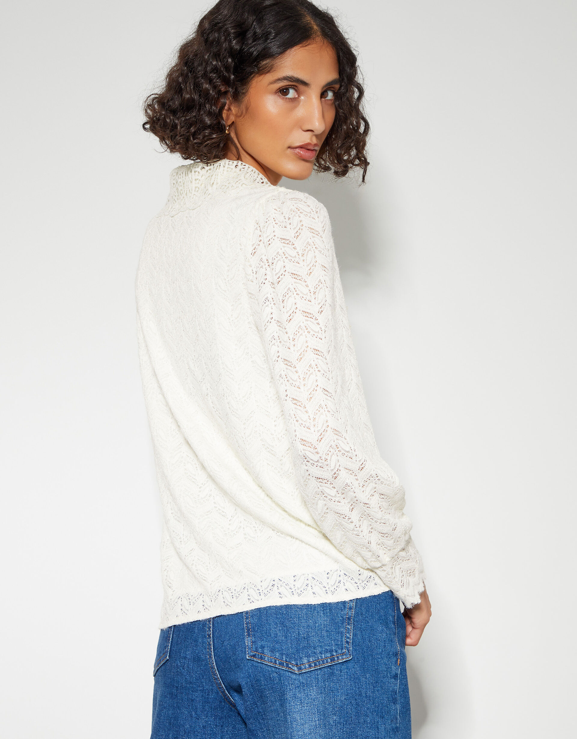 Laura Lace Blouse Ivory