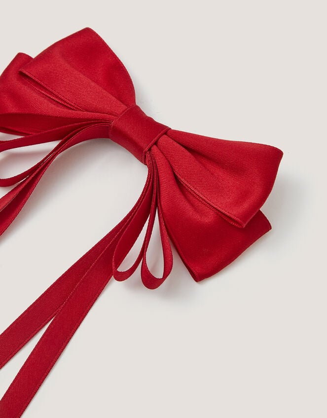 Ribbon Bow School Hair Clip Red | Accessories | Monsoon UK.