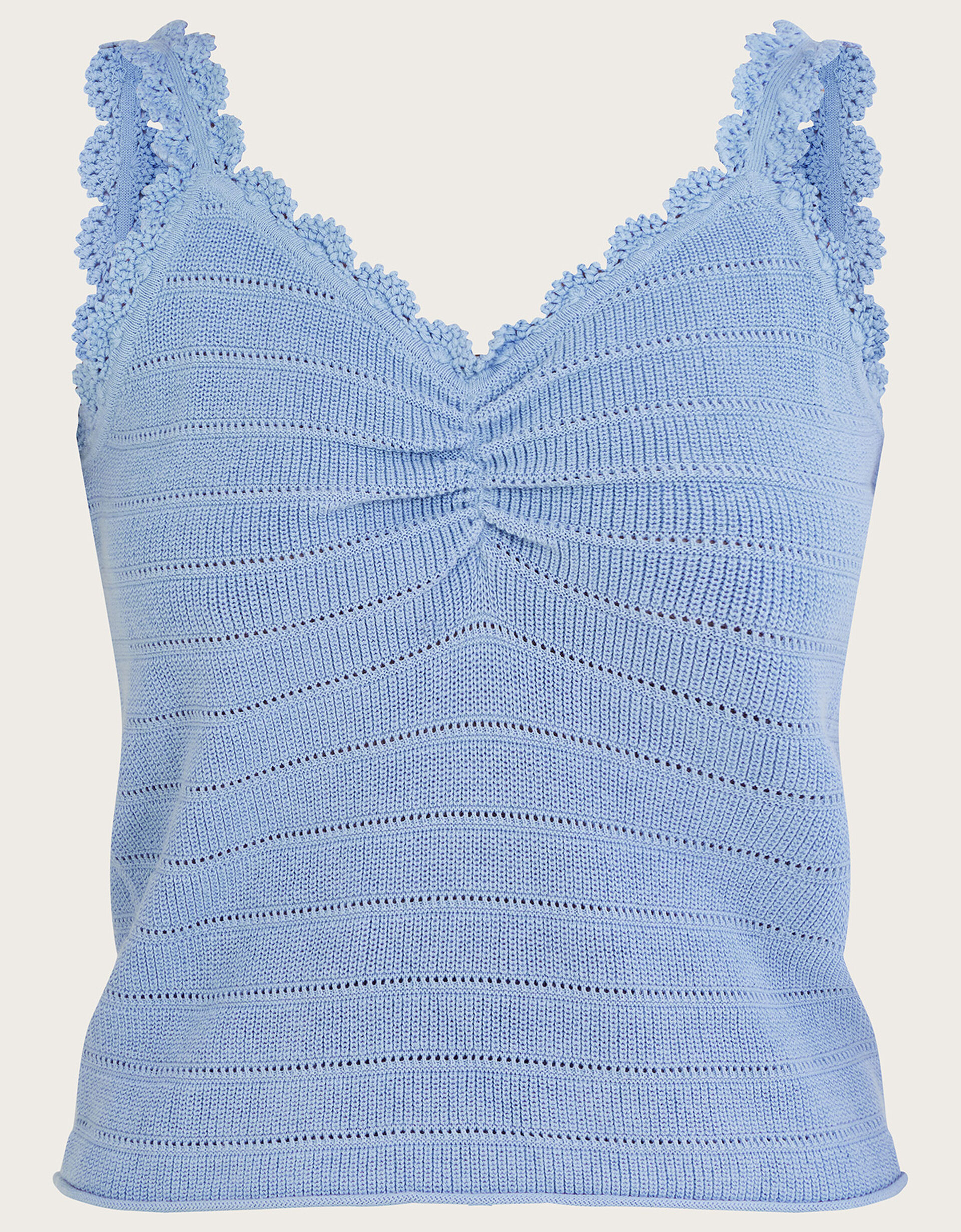 Hand Crochet Cami Blue