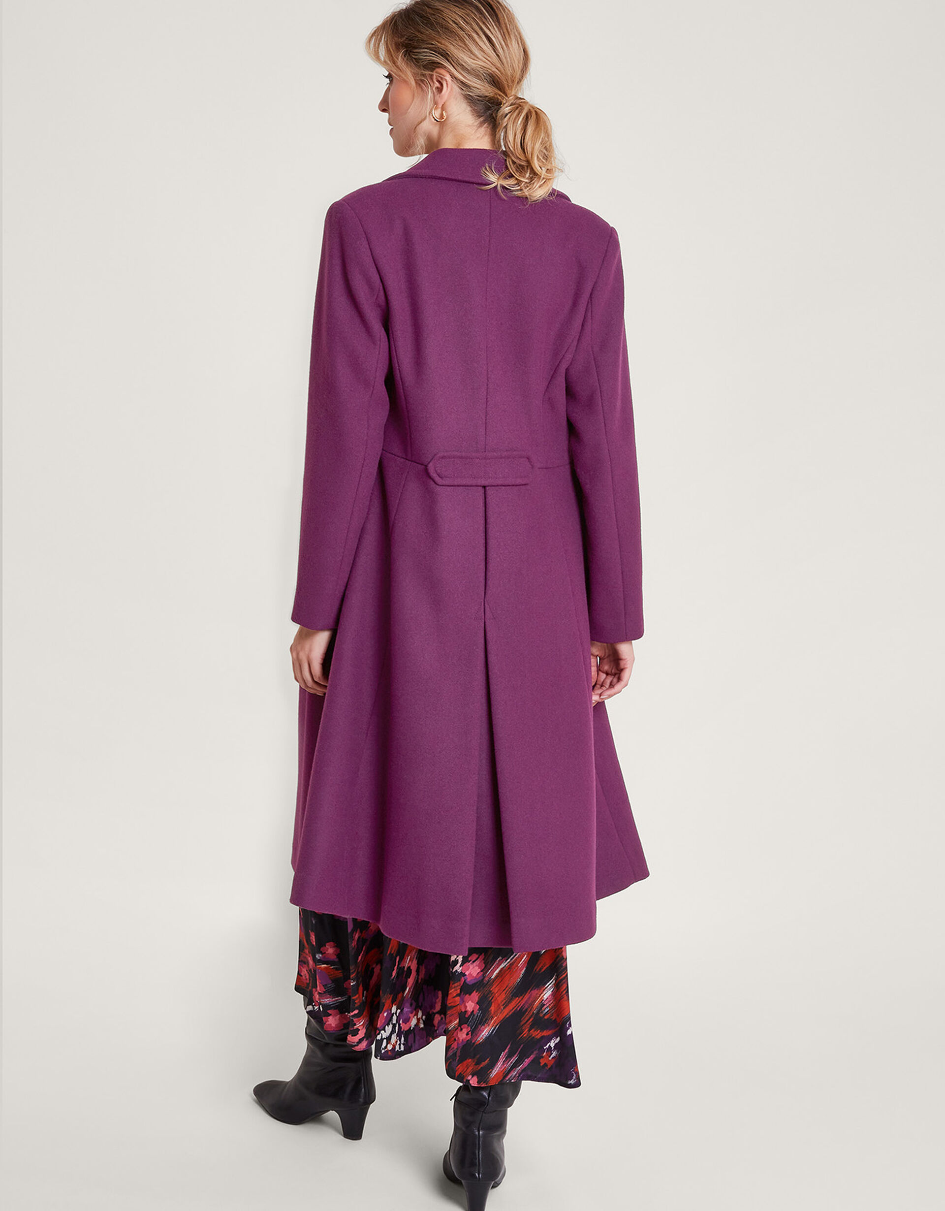 Danielle Skirted Coat Red | Women's Coats | Monsoon UK.