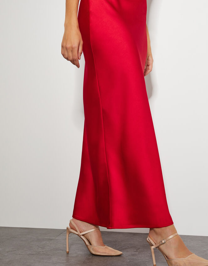 Jodie Halter Satin Maxi Dress Red | Evening Dresses | Monsoon UK.