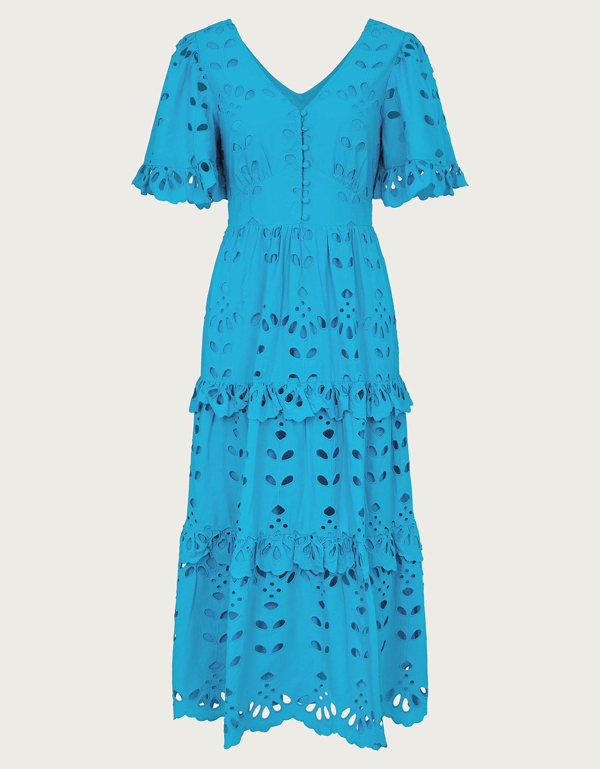 Beatrice Broderie Dress Blue