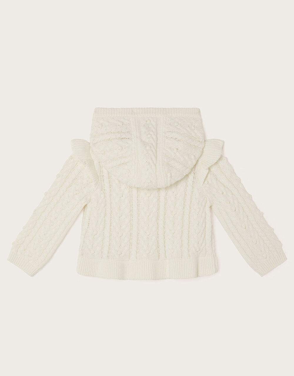 Baby Cable Knit Cardigan Ivory