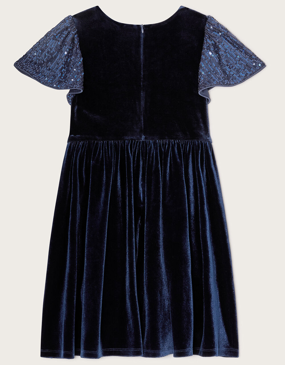 Velvet Party Dress Blue | Girls' Dresses | Monsoon UK.