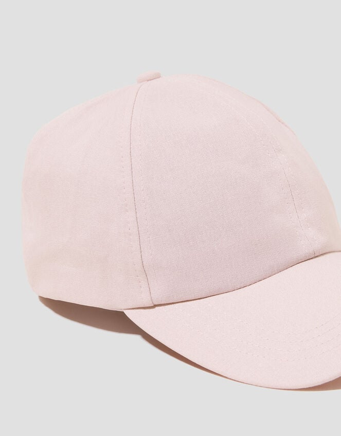 Isha Linen Baseball Cap Pink