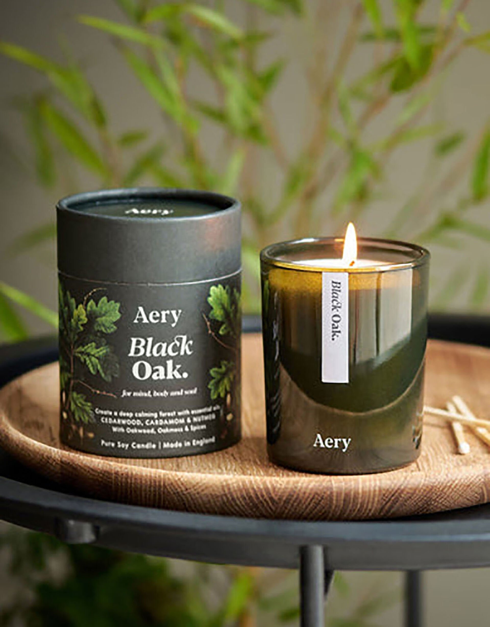 Aery Living Black Oak Candle 200g