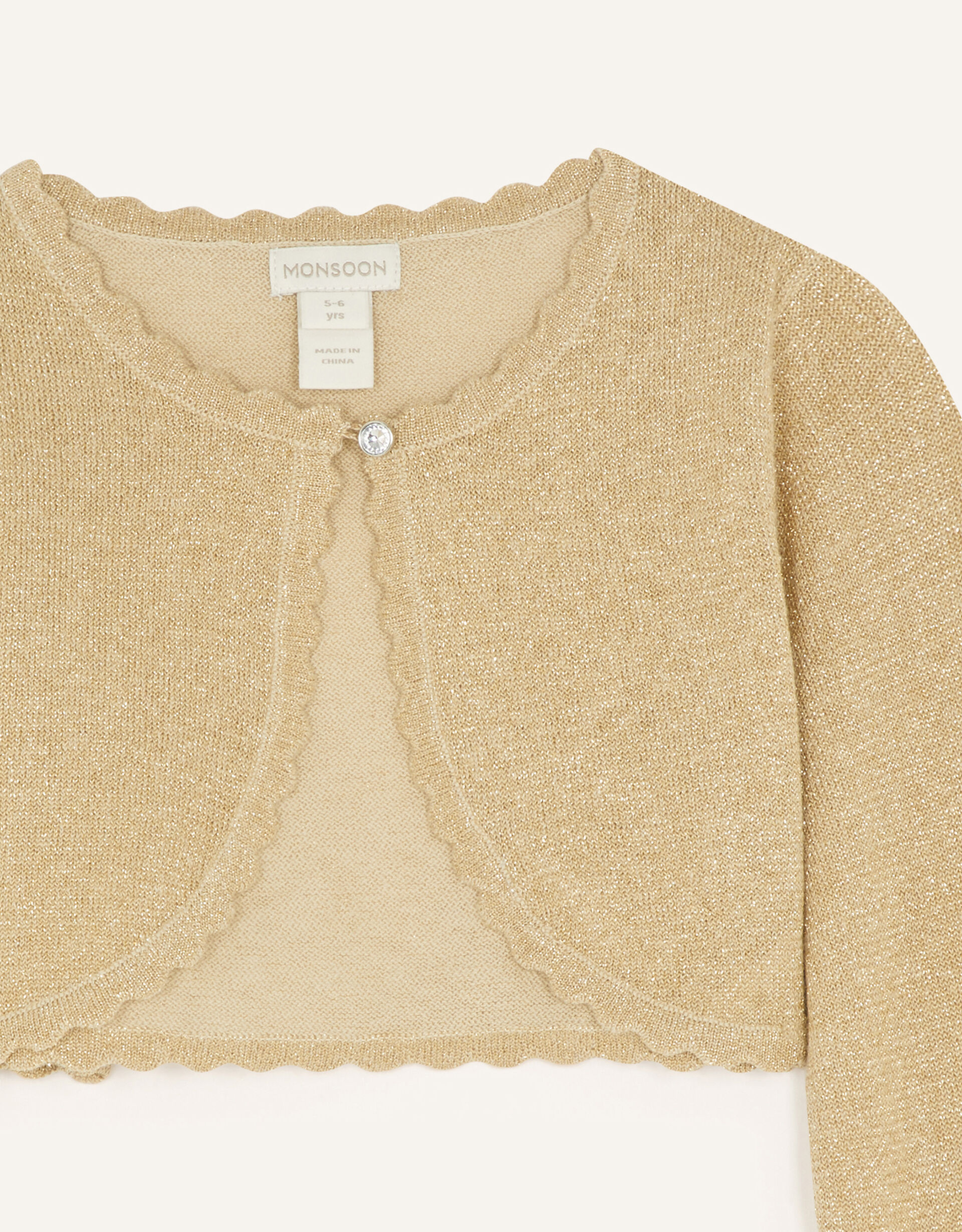 Niamh Cardigan Gold | Girls' Cardigans | Monsoon UK.