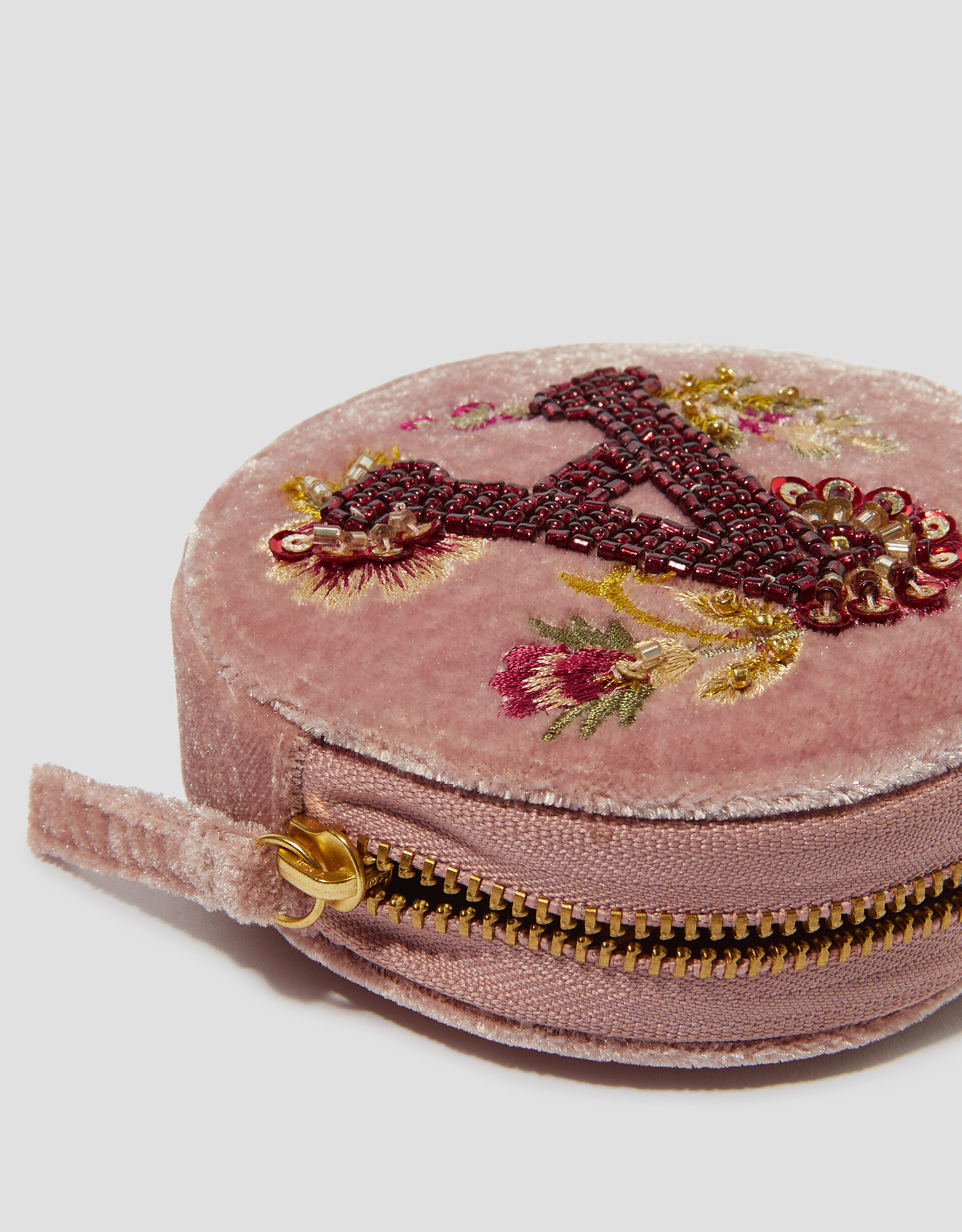 Initial Embellished Coin Purse Pink | Bags & Purses | Monsoon UK.