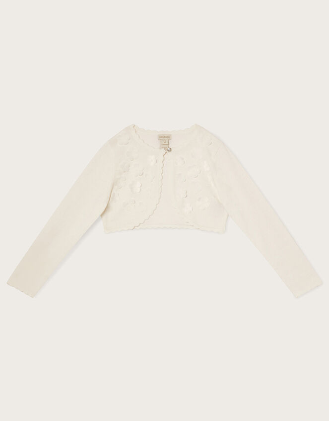 3D Petal Cardigan Ivory | Girls' Cardigans | Monsoon UK.