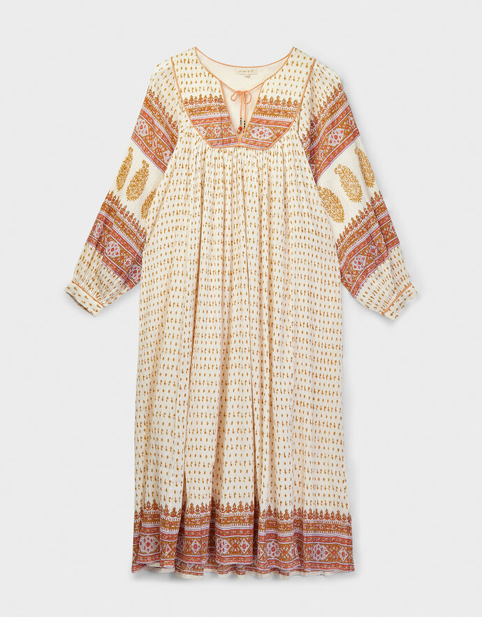 East Tilly Print Smock Dress Yellow