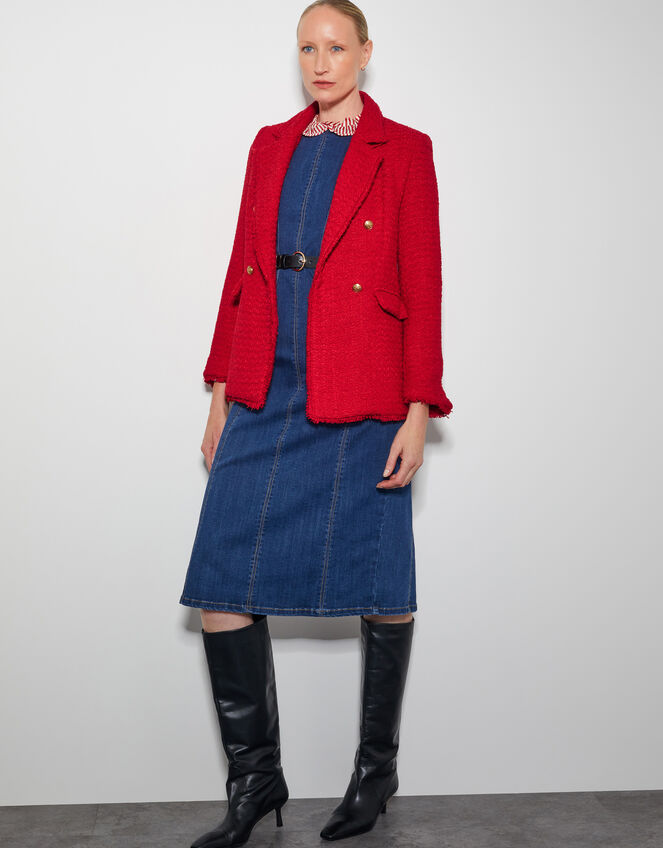 Rubi Tweed Jacket Red | Women's Jackets | Monsoon UK.