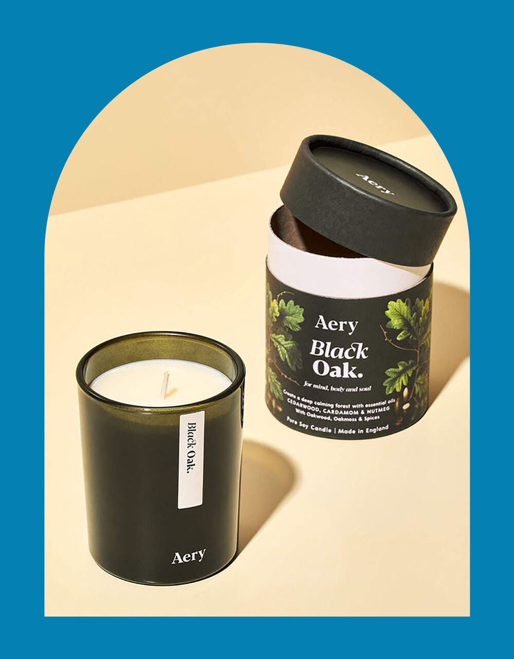 Aery Living Black Oak Candle 200g | Candles & Home Fragrance | Monsoon UK.