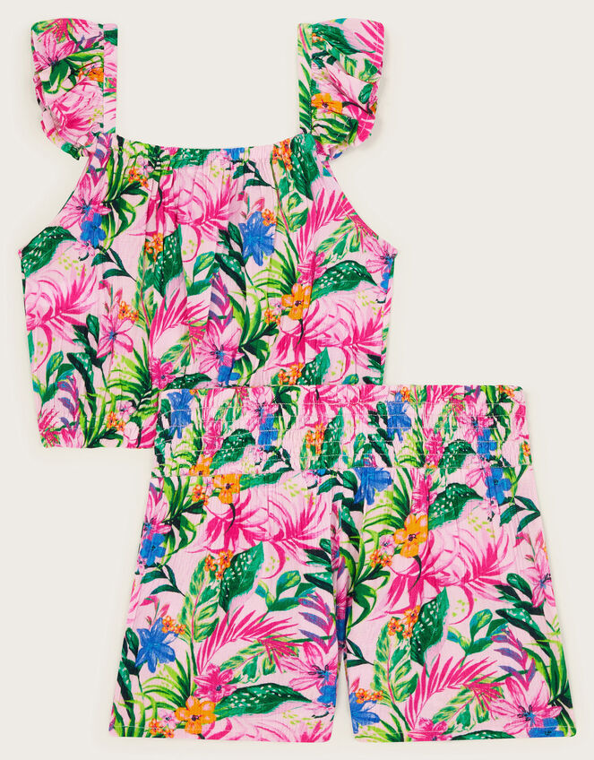 Tropical Palm Two-Piece Set Ivory | Girls' Beach & Swimwear | Monsoon UK.