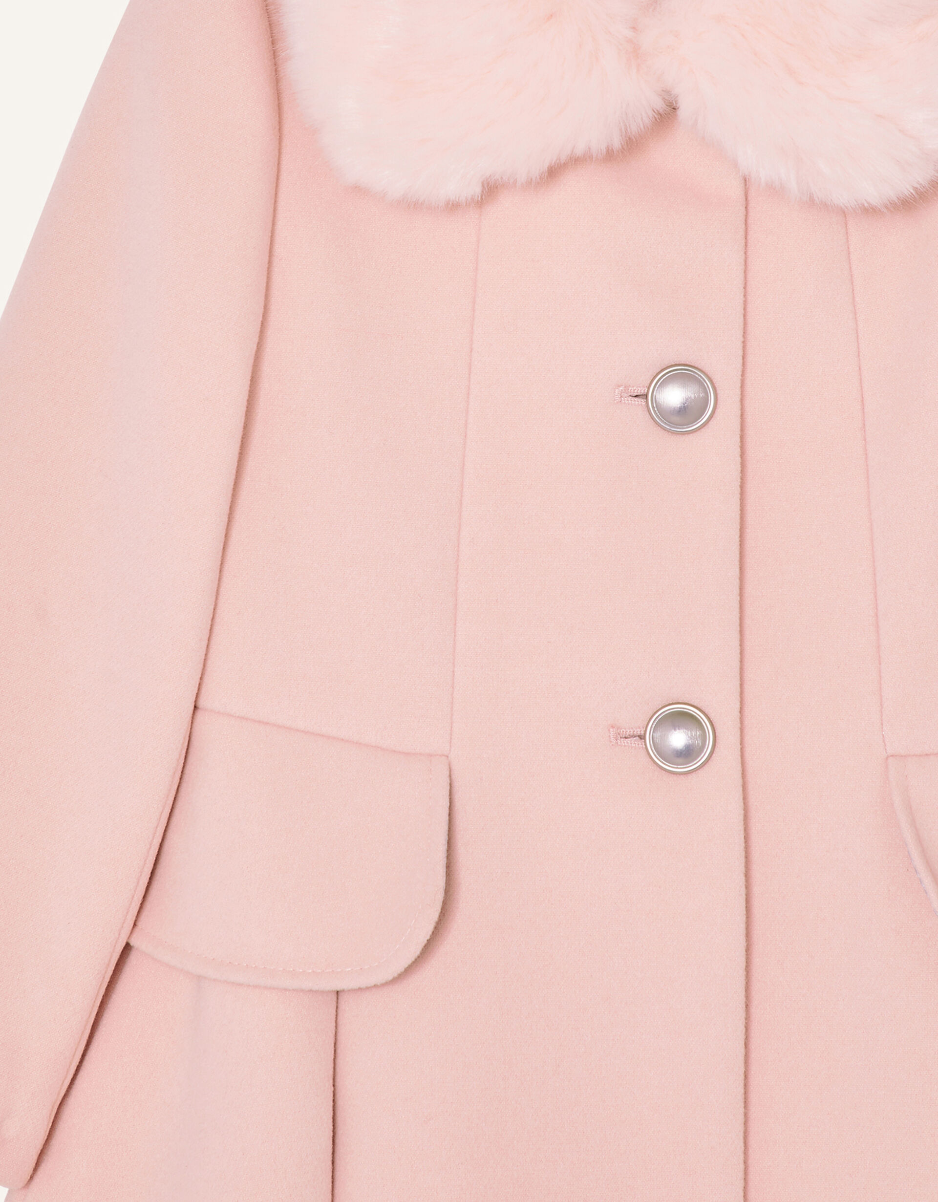 Frill Bow Back Coat Pink | Girls' Coats & Jackets | Monsoon UK.
